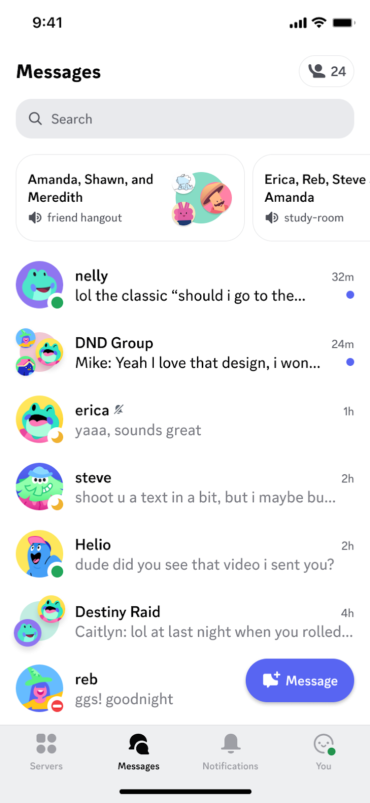 New Mobile App Layout – Discord