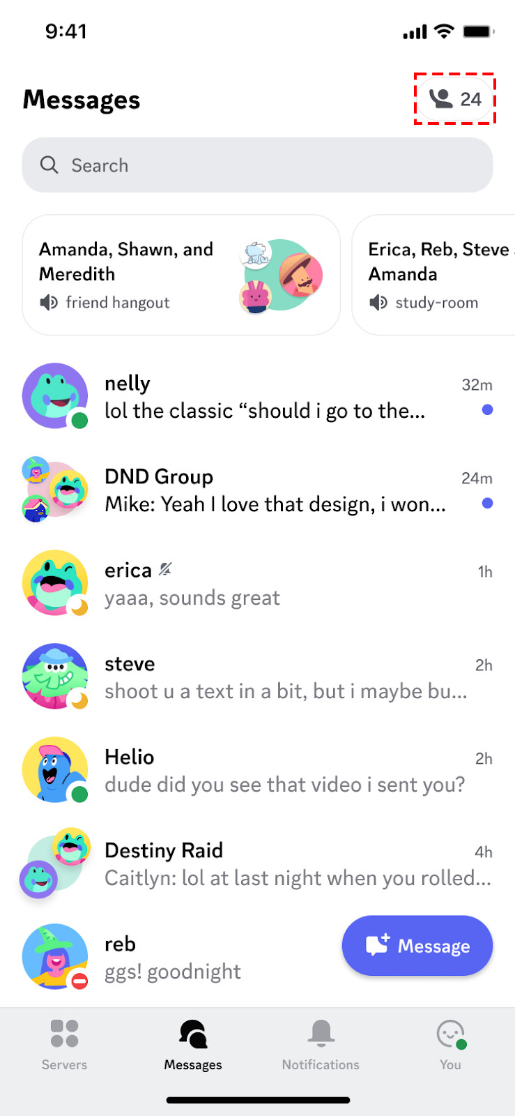 New Mobile App Layout Discord