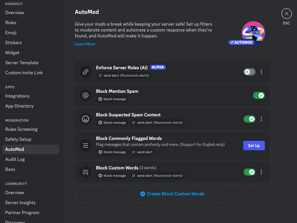 Automod Faq Discord