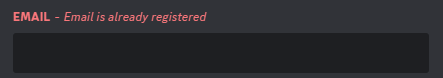 “Email is Already Registered” Errors – Discord