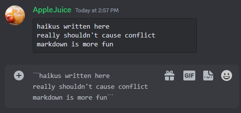 마크다운 텍스트 101(채팅 서식: 굵게, 이탤릭, 밑줄) – Discord