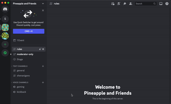 Planlagte Events – Discord
