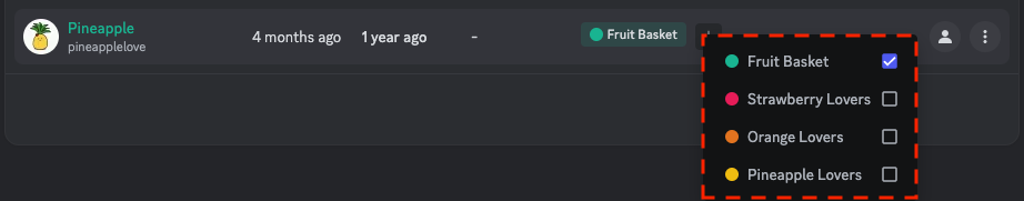Members Page – Discord