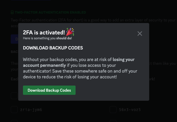 Setting up Multi-Factor Authentication – Discord