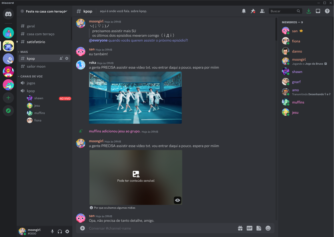 Filtros de Conteúdos Sensíveis do Discord – Discord