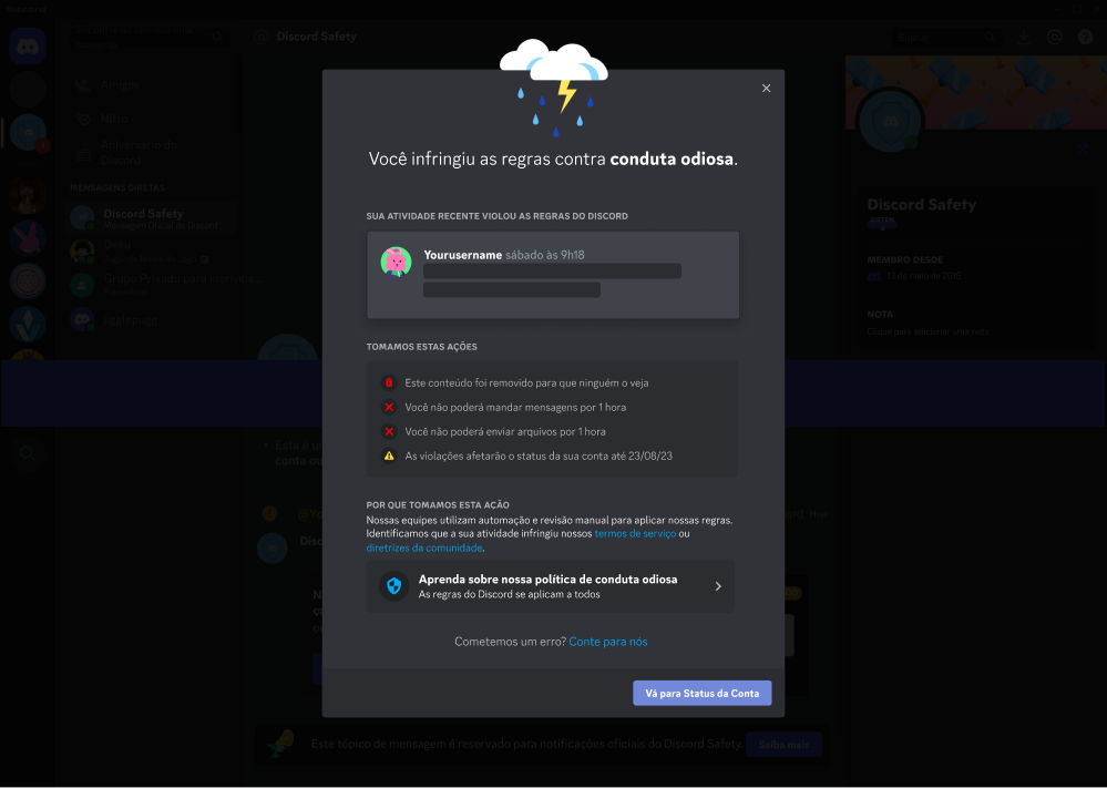 Sistema de Avisos do Discord – Discord