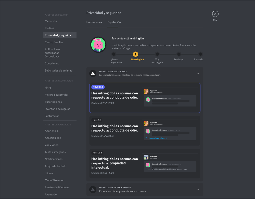 Sistema de Advertencia de Discord – Discord