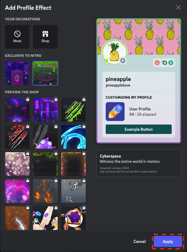 Profile Effects – Discord