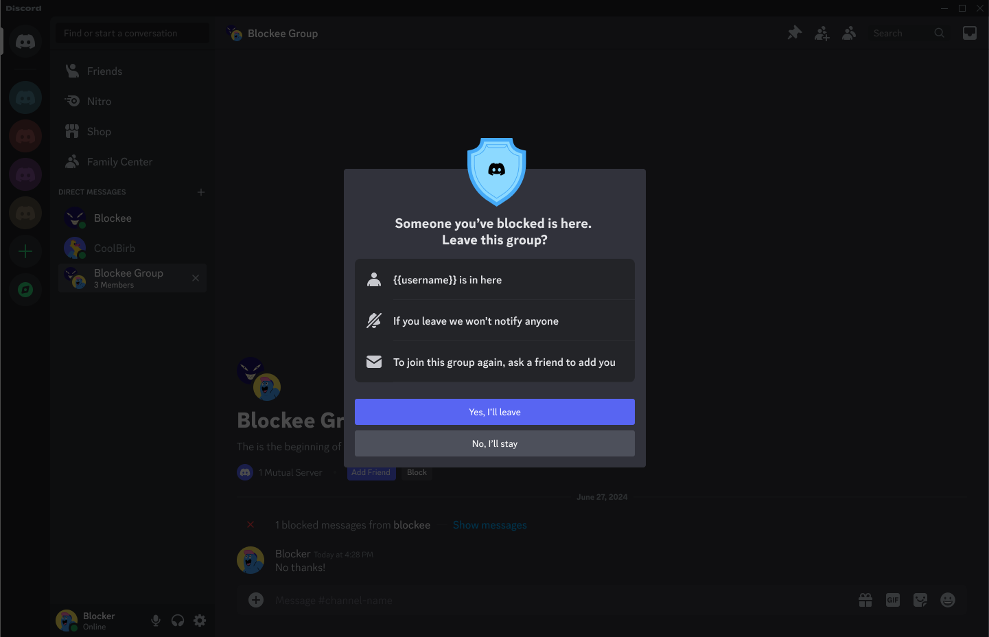 Blocking & Privacy Settings – Discord