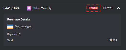 Why is My Payment Showing as Failed or Invalid? – Discord