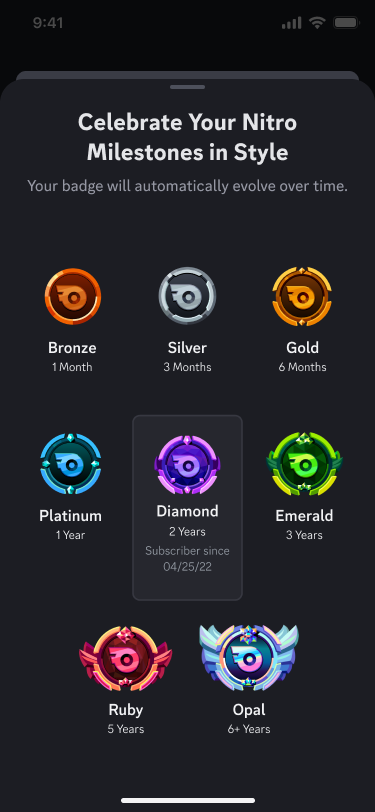 진화하는 Nitro 배지 – Discord