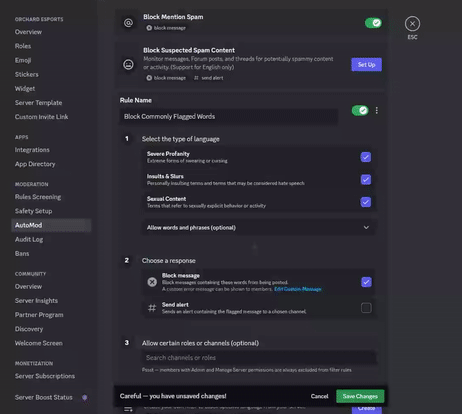 AutoMod SSS – Discord