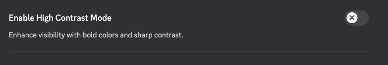 Accessibility Settings Tab – Discord