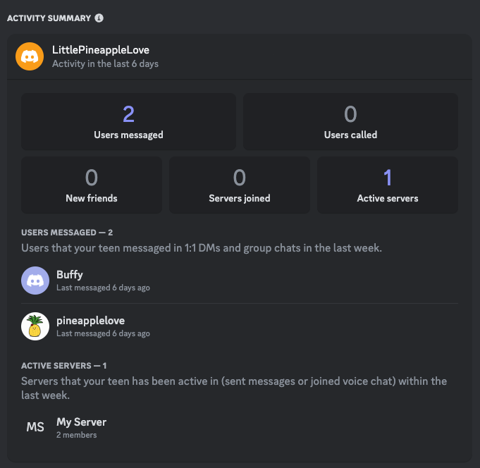 Family Center for Parents and Guardians – Discord