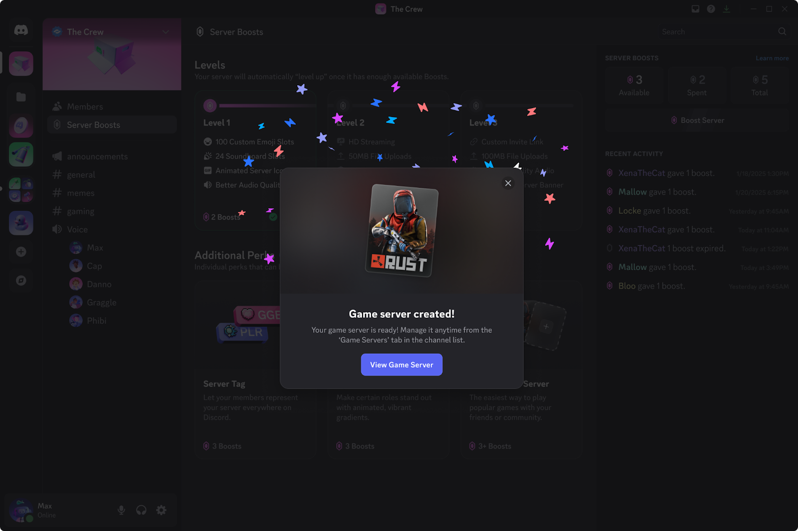 Game Servers – Discord