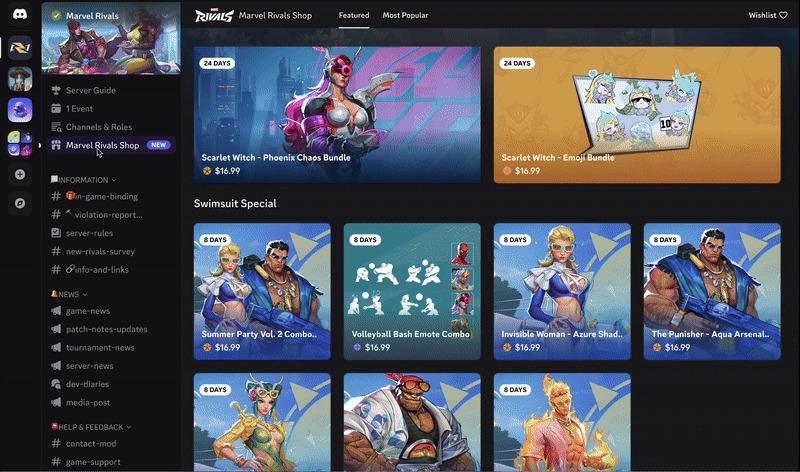 Marvel Rivals Shop FAQ – Discord