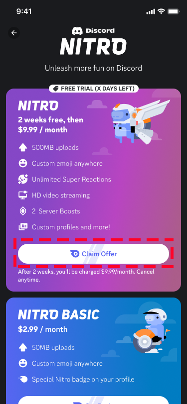 Nitro 2-Week Trial Offer – Discord