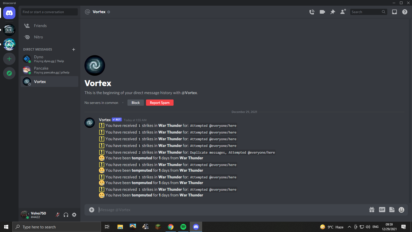 Getting banned for no reason – Discord