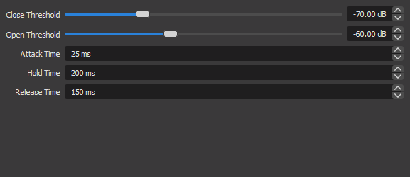 Close/Open dB thresholds – Discord