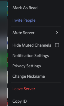 Disable or Enable allowing server DMs for each server – Discord
