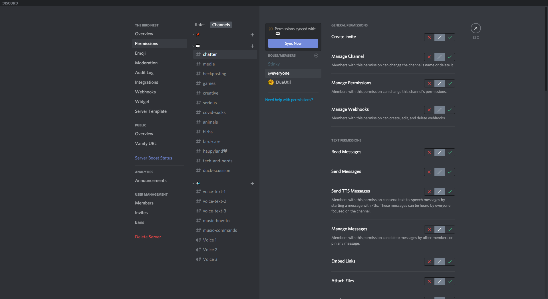 Channel Perms Management In ONE PLACE Discord Channel Perms Management In ONE PLACE Discord